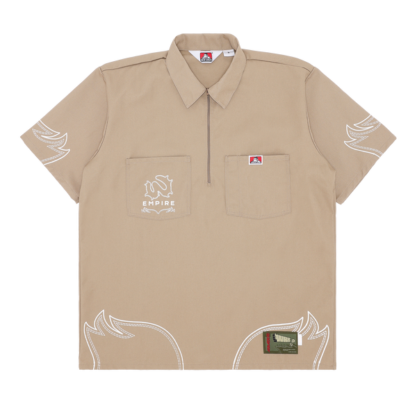 EMPIRE x 11WRK - Work Shirt (Khaki) EMPIRE x 11WRK - Work Shirt (Khaki)